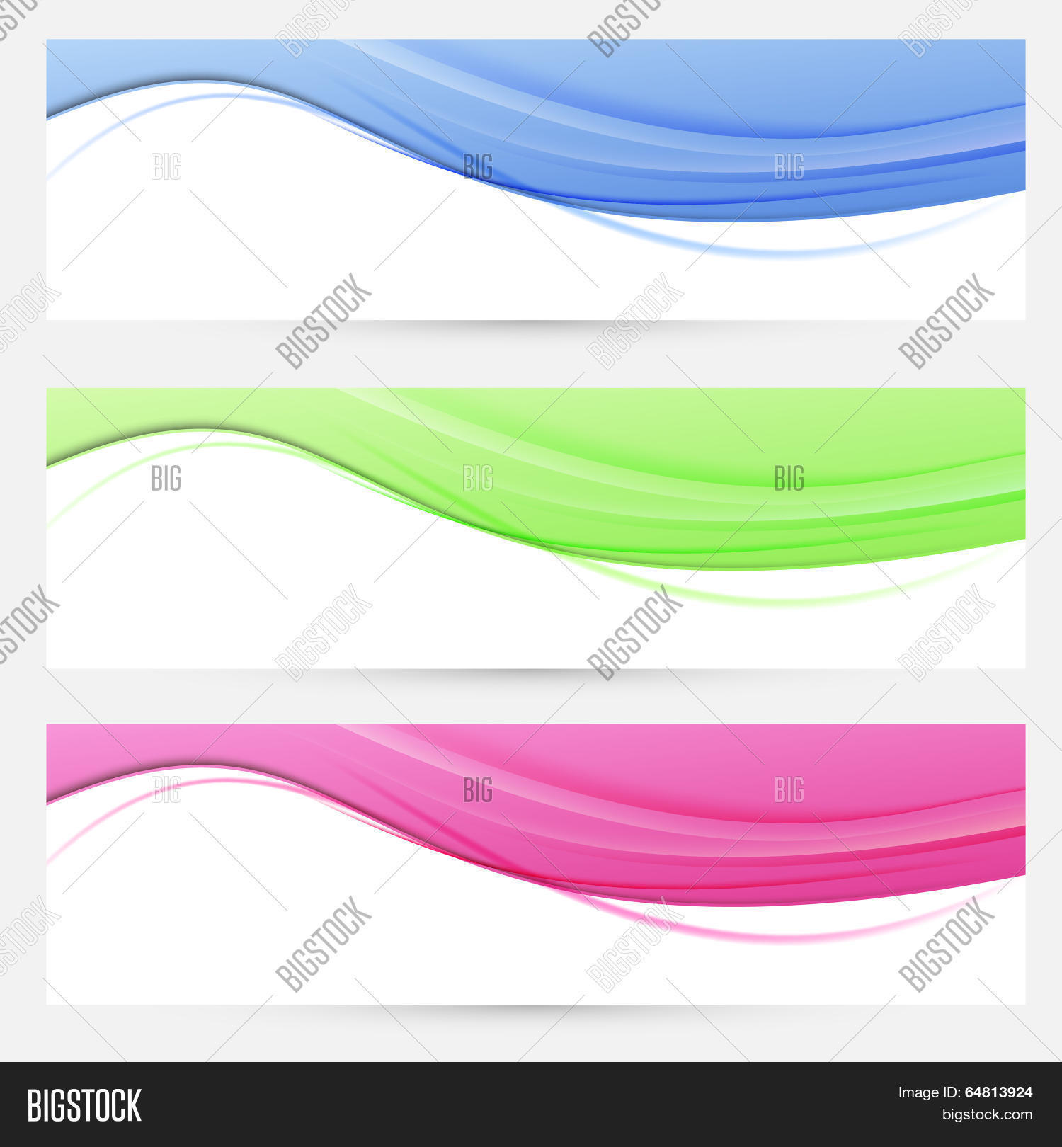 Three Bright Headers Vector & Photo (Free Trial) | Bigstock