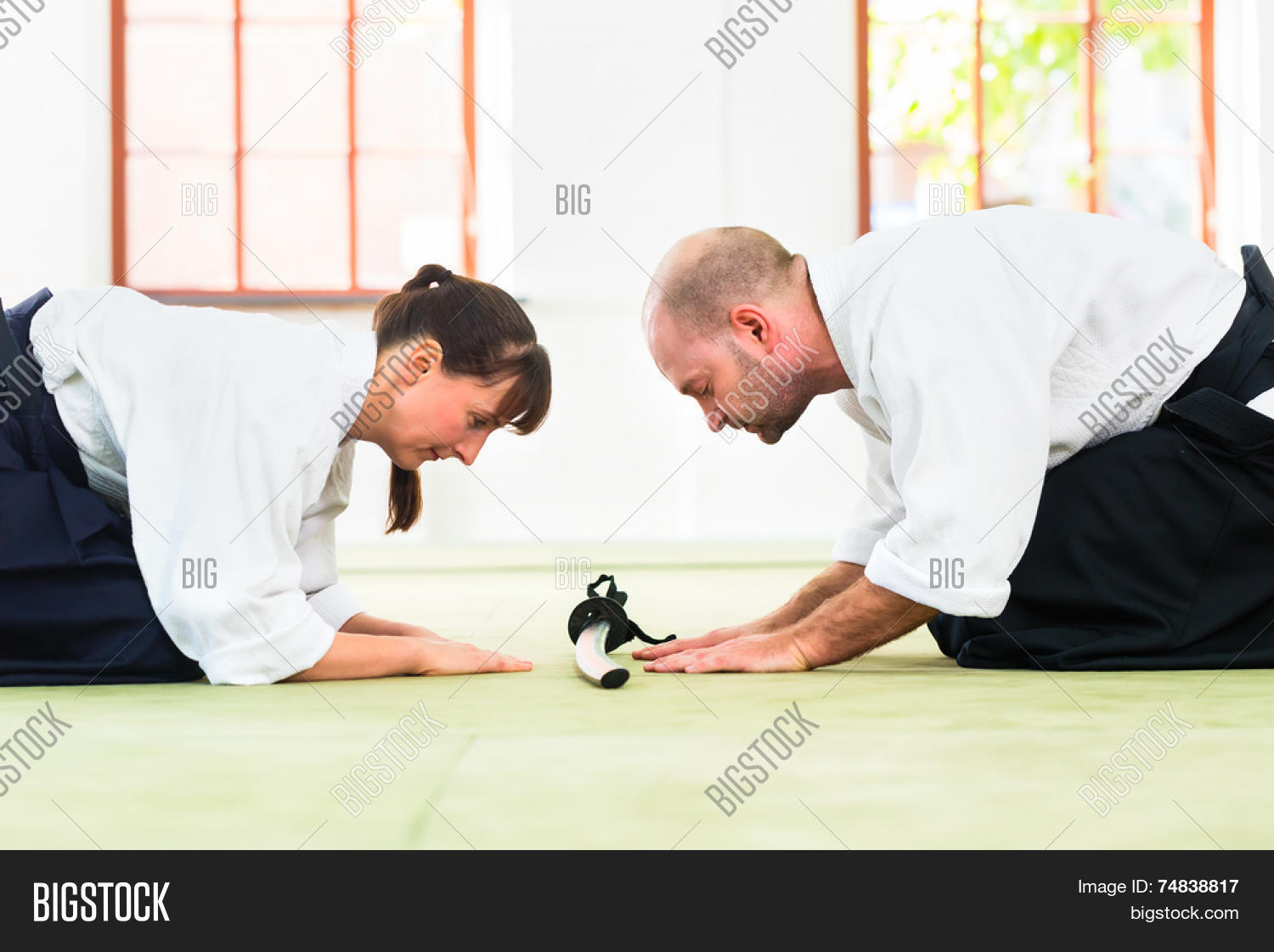 Man Woman Take Bow Image & Photo (Free Trial) | Bigstock