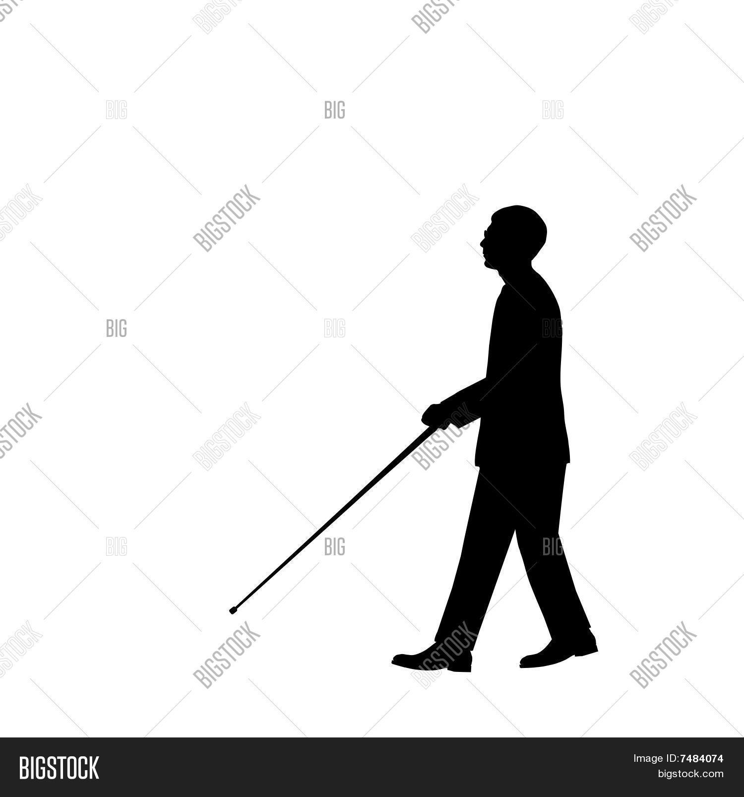 Blind Man Vector & Photo (Free Trial) | Bigstock