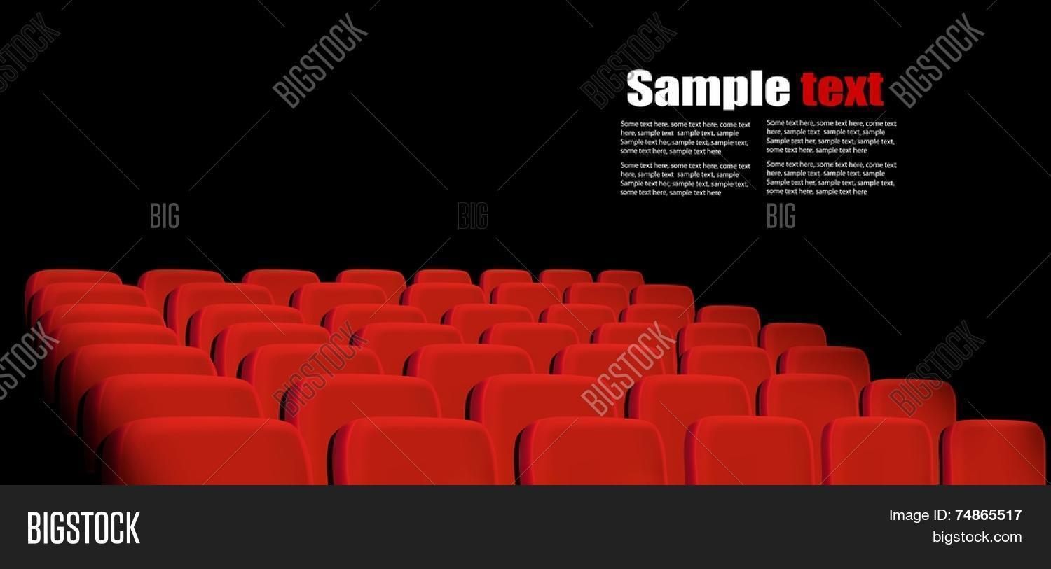 Rows Red Cinema Vector & Photo (Free Trial) | Bigstock