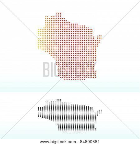 Map Usa Wisconsin Vector & Photo (Free Trial) | Bigstock