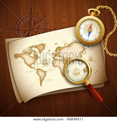 Old Map. Vector Vector & Photo (Free Trial) | Bigstock