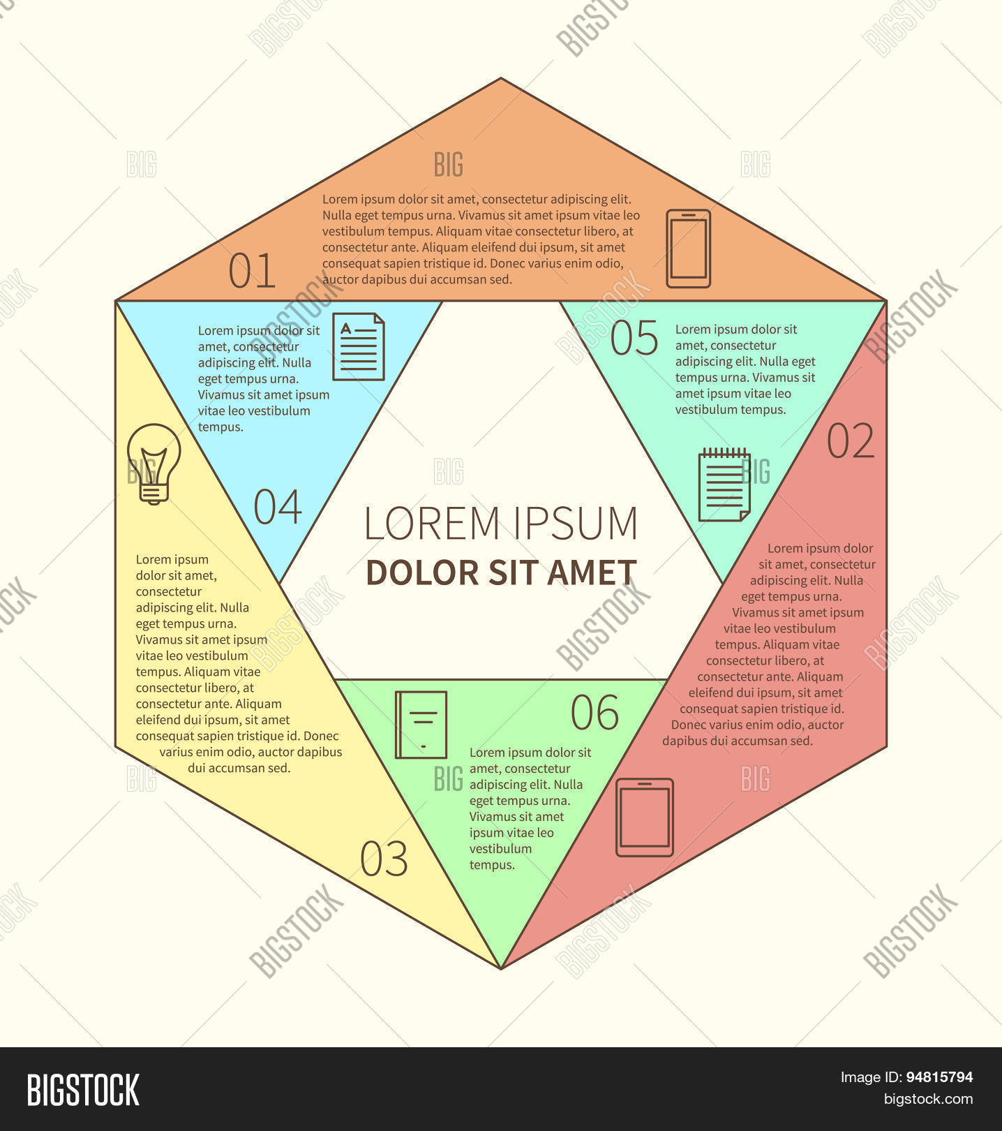 Polygonal Infographic Vector & Photo (Free Trial) | Bigstock