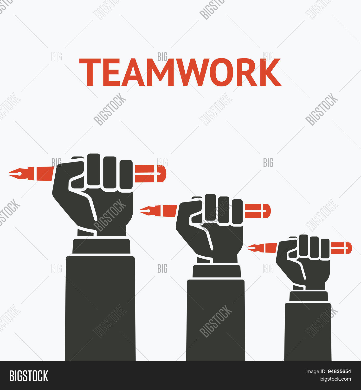 Teamwork Concept Vector & Photo (Free Trial) | Bigstock