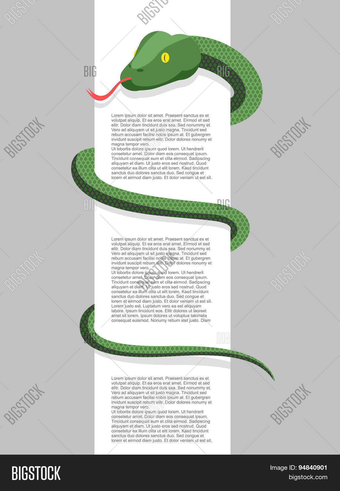 Snake Wraps Around. Vector & Photo (Free Trial) | Bigstock