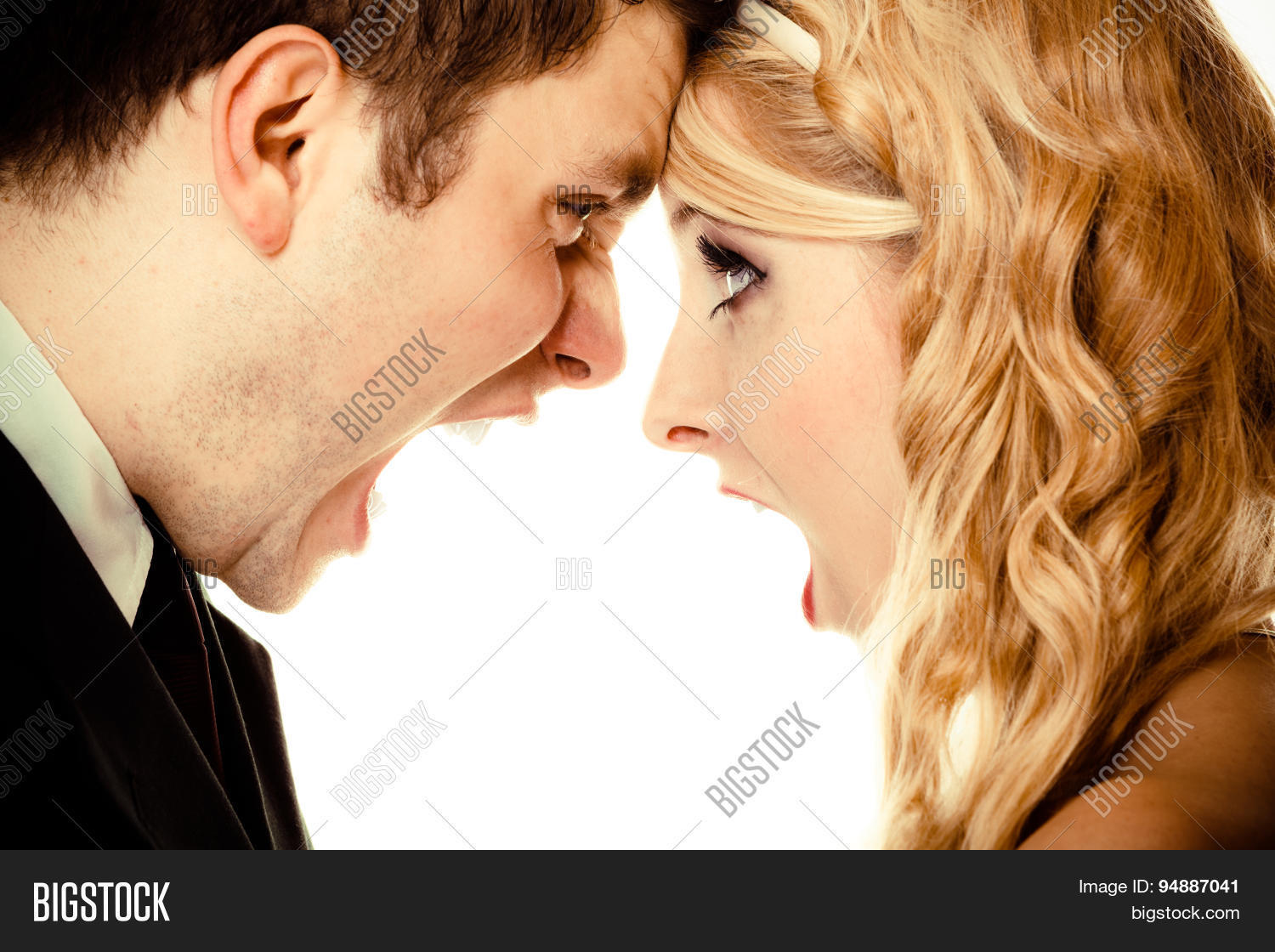Angry Woman Man Image & Photo (Free Trial) | Bigstock