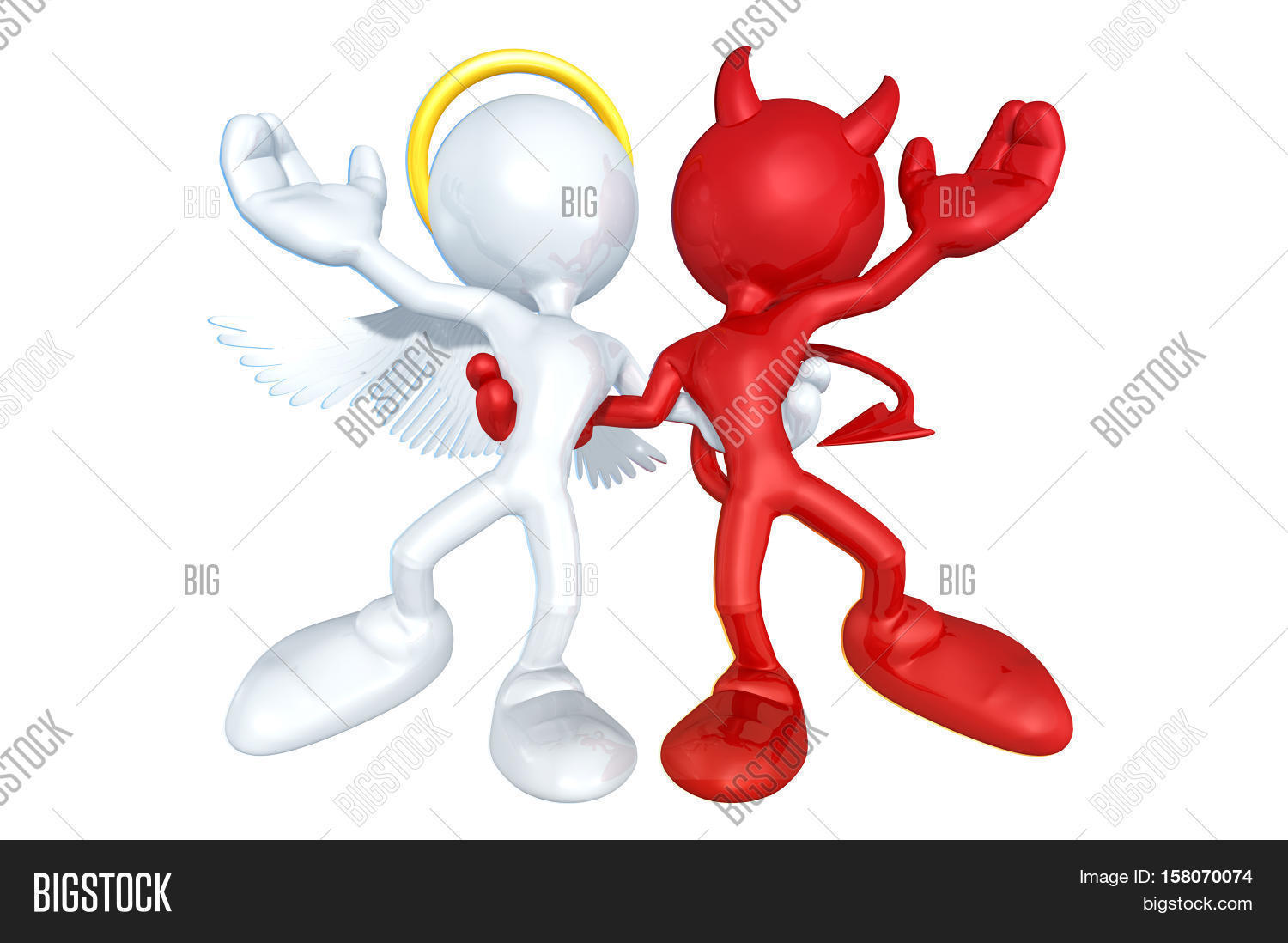 Angel Devil Character Image & Photo (Free Trial) | Bigstock