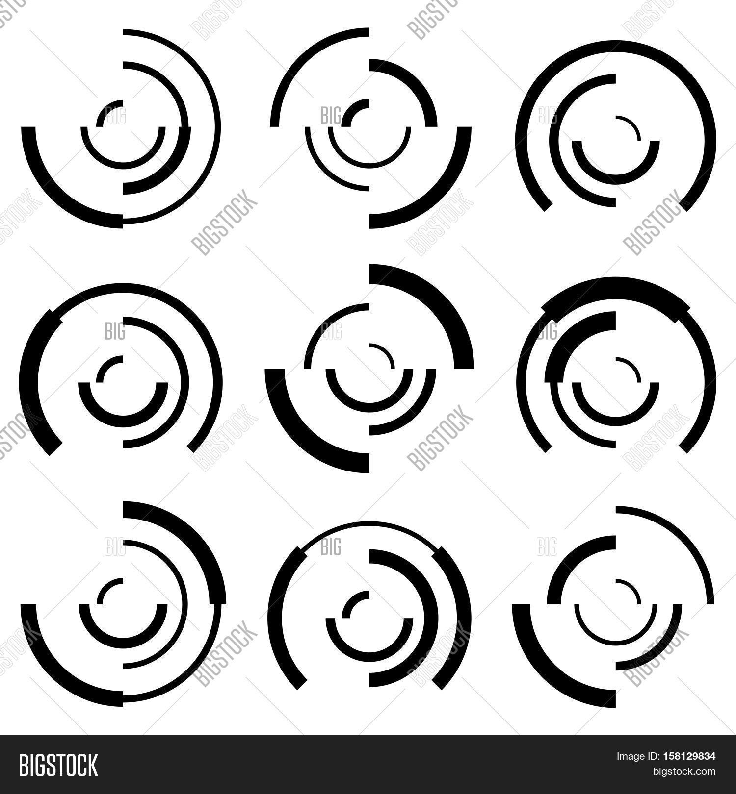 Concentric Circles Vector & Photo (Free Trial) | Bigstock