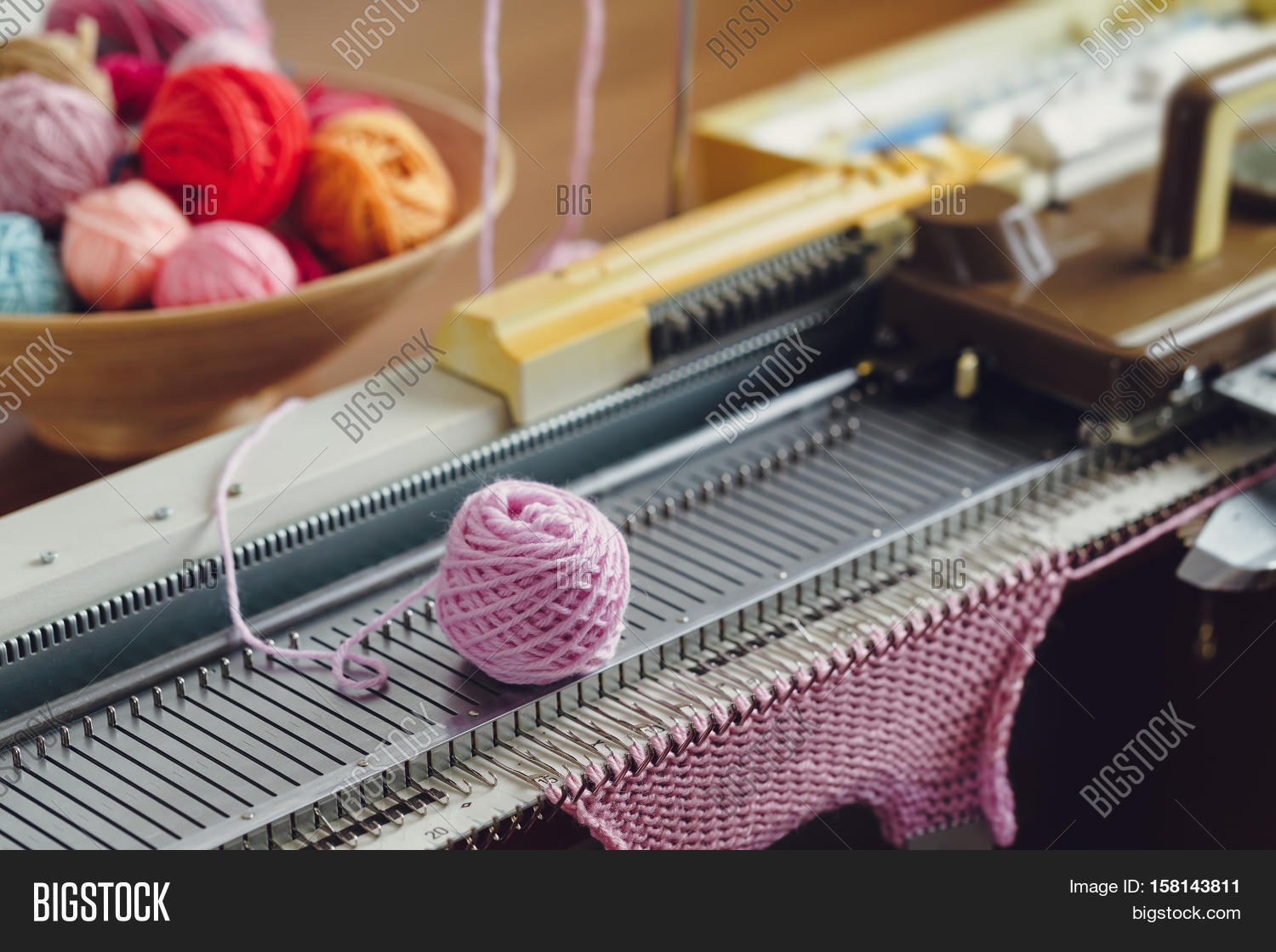 Hand Knitting Machine Image & Photo (Free Trial) | Bigstock