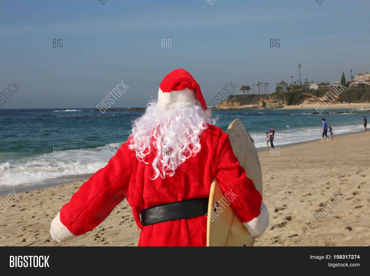 Surfing Santa. Santa Image & Photo (Free Trial) | Bigstock