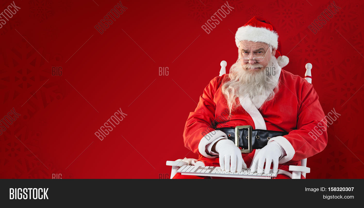 Santa Claus Typing On Image & Photo (Free Trial) | Bigstock