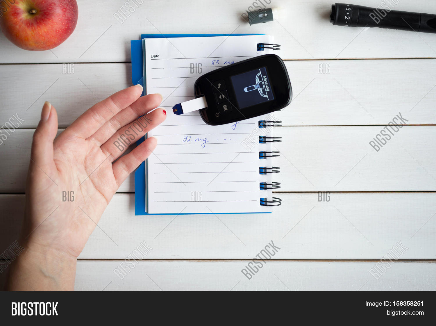 Woman Checking Sugar Image & Photo (Free Trial) | Bigstock