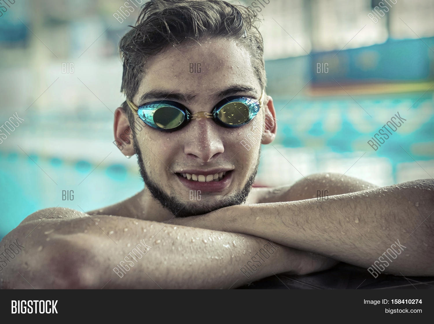 Swimmer Man Portrait Image And Photo Free Trial Bigstock
