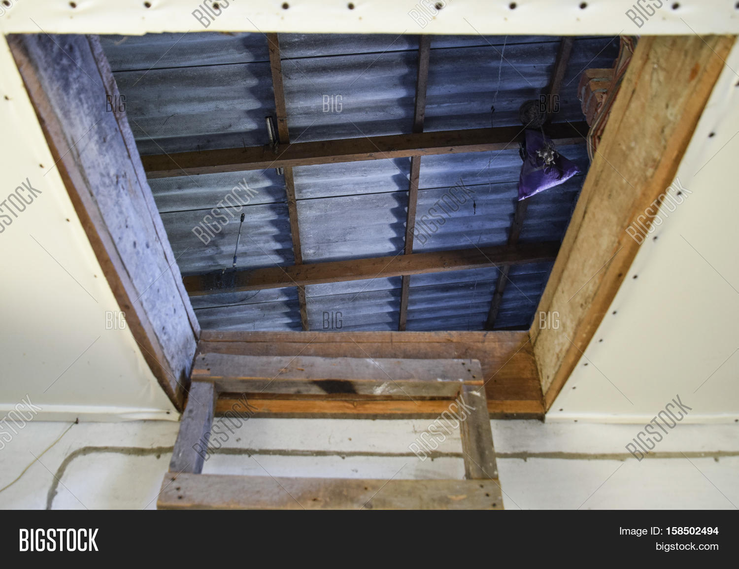 Open Entrance Attic. Image & Photo (Free Trial) | Bigstock