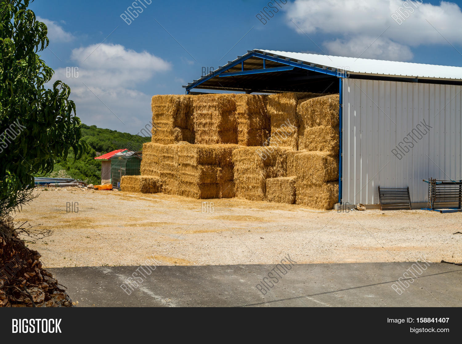 Hay Storage Shed Full Image & Photo (Free Trial) | Bigstock