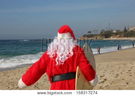 Surfing Santa. Santa Image & Photo (Free Trial) | Bigstock
