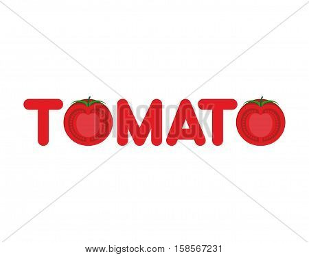 Tomato Text Logo. Vector & Photo (Free Trial) | Bigstock