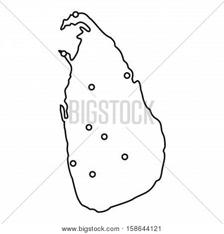 Sri Lanka Map Icon. Vector & Photo (Free Trial) | Bigstock