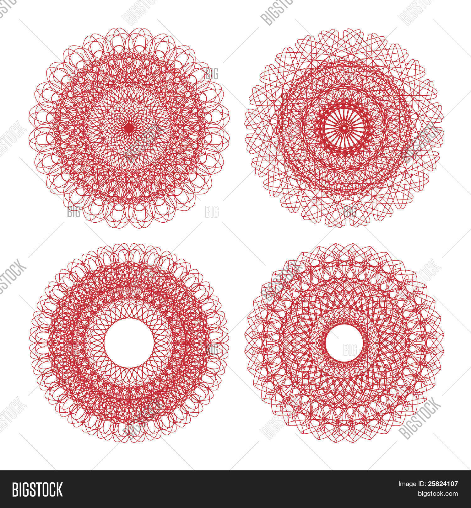 Set Red Vector Vector & Photo (Free Trial) | Bigstock