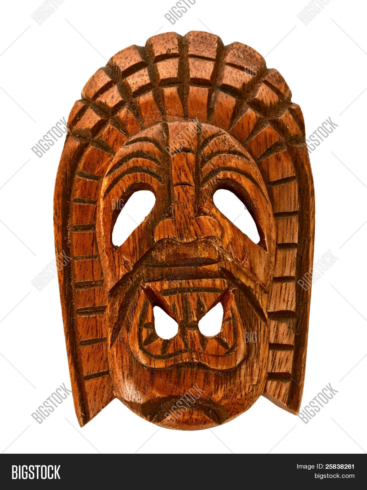 Wooden Hawaiian Mask Image & Photo (Free Trial) | Bigstock