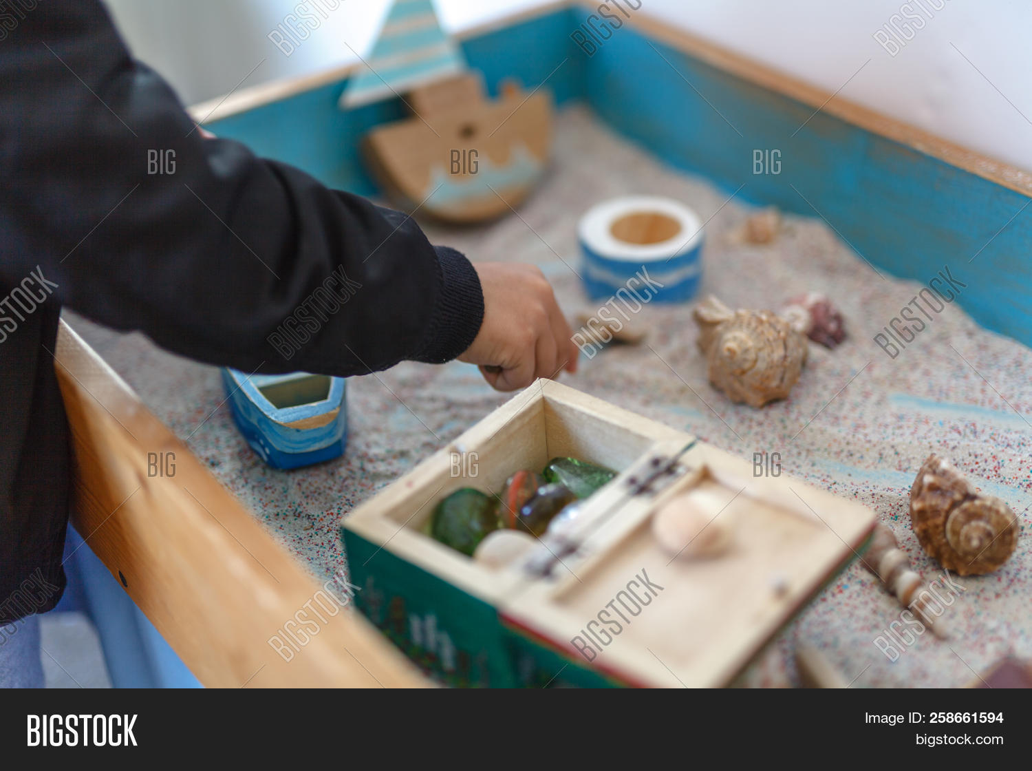 Sand Therapy. Child Image & Photo (Free Trial) | Bigstock