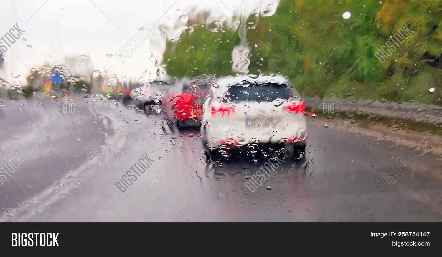 Driving Car Rain Storm Image & Photo (Free Trial) | Bigstock