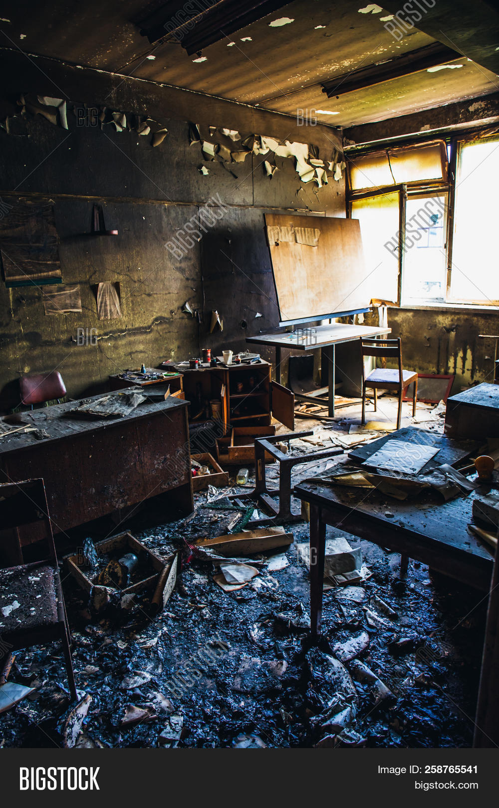 Burnt House Interior. Image & Photo (Free Trial) | Bigstock