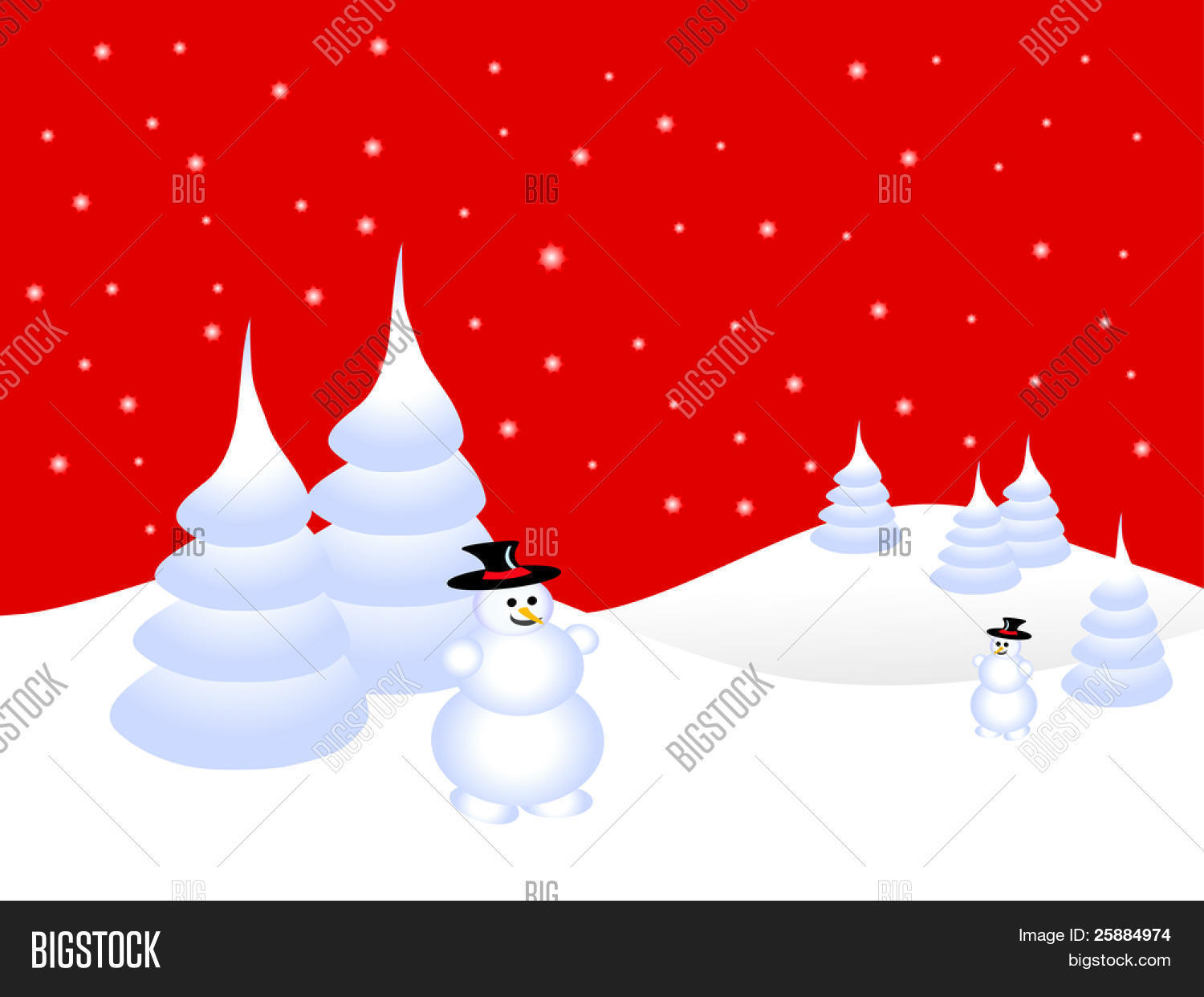 Red Christmas Scene Image & Photo (Free Trial) | Bigstock