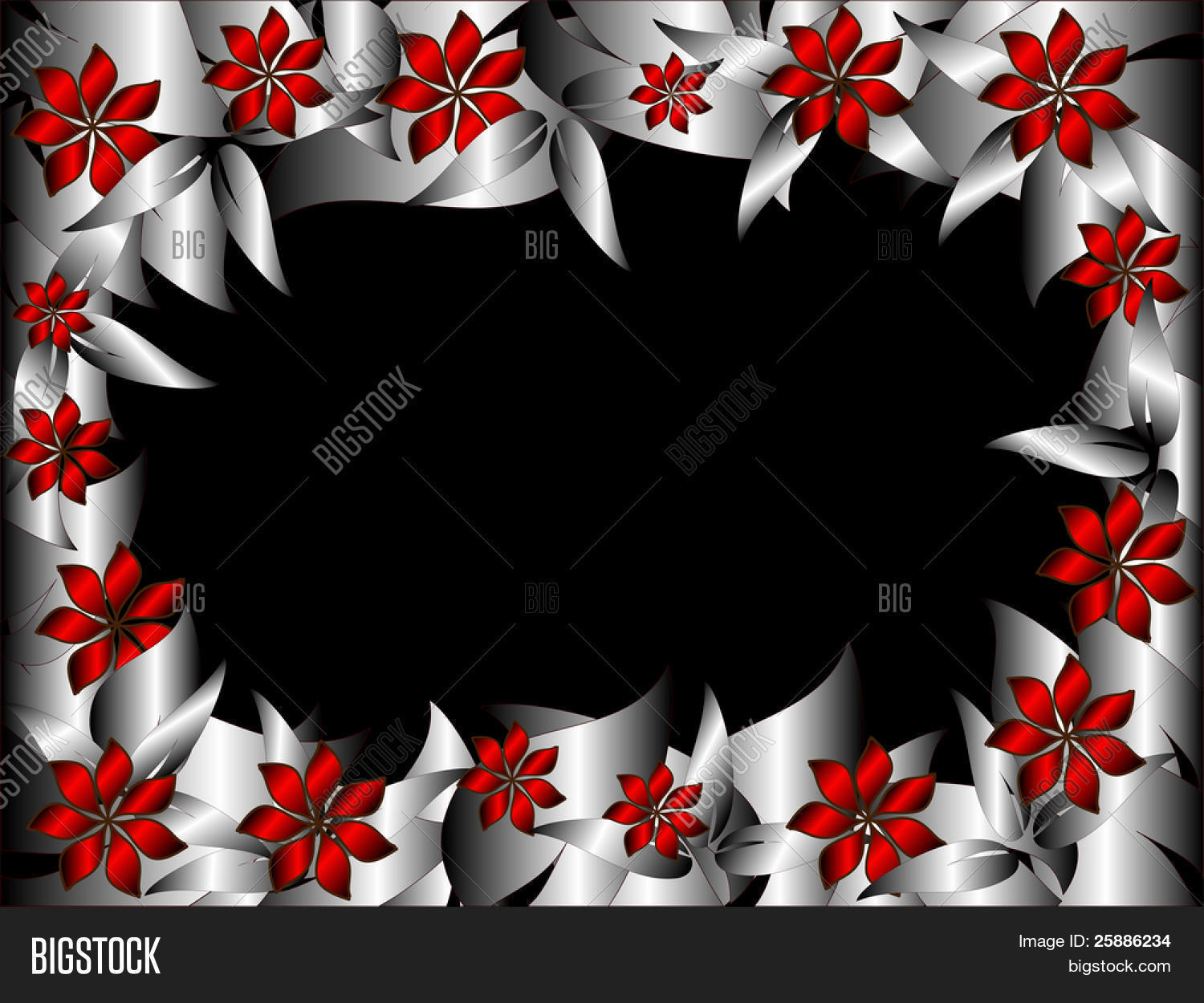 Floral Frame Silver Image & Photo (Free Trial) | Bigstock