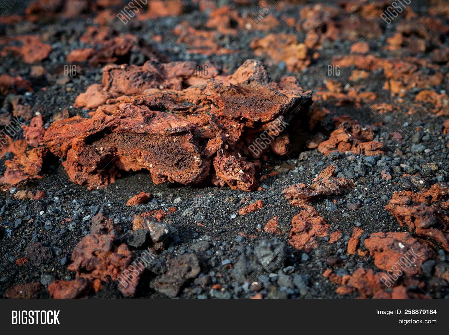 Bright Red Pieces Lava Image & Photo (Free Trial) | Bigstock