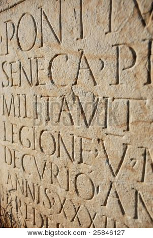 Ancient Roman Writing Image & Photo (Free Trial) | Bigstock