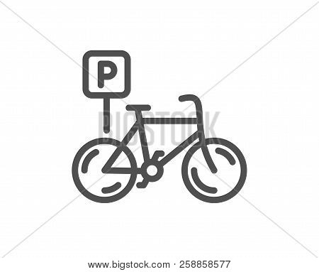Bicycle Parking Line Vector & Photo (Free Trial) | Bigstock