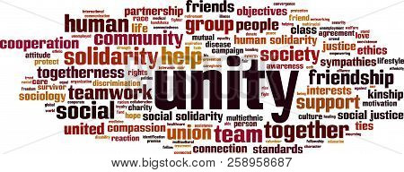 Unity Word Cloud Vector & Photo (Free Trial) | Bigstock