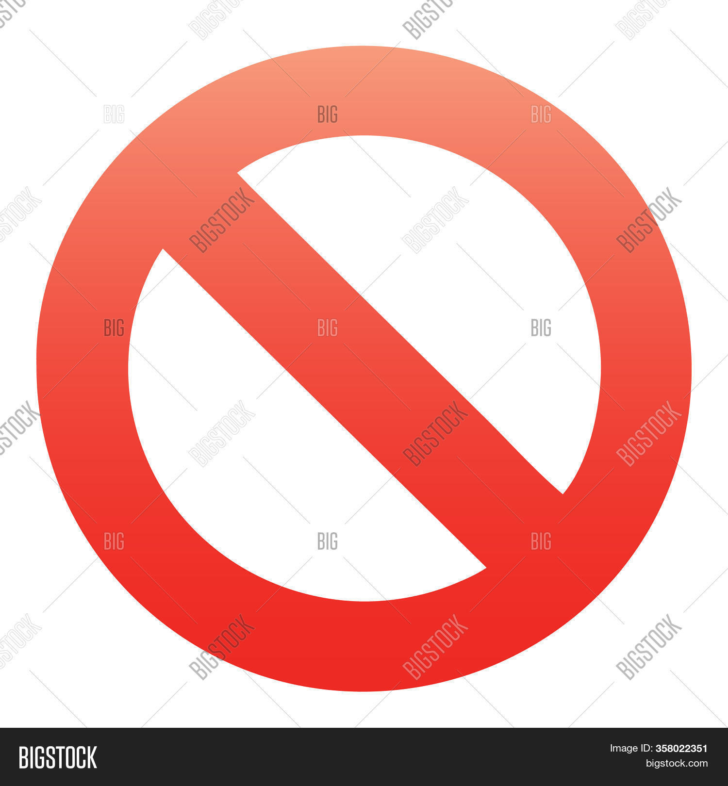 Red No Symbol. Image & Photo (Free Trial) | Bigstock