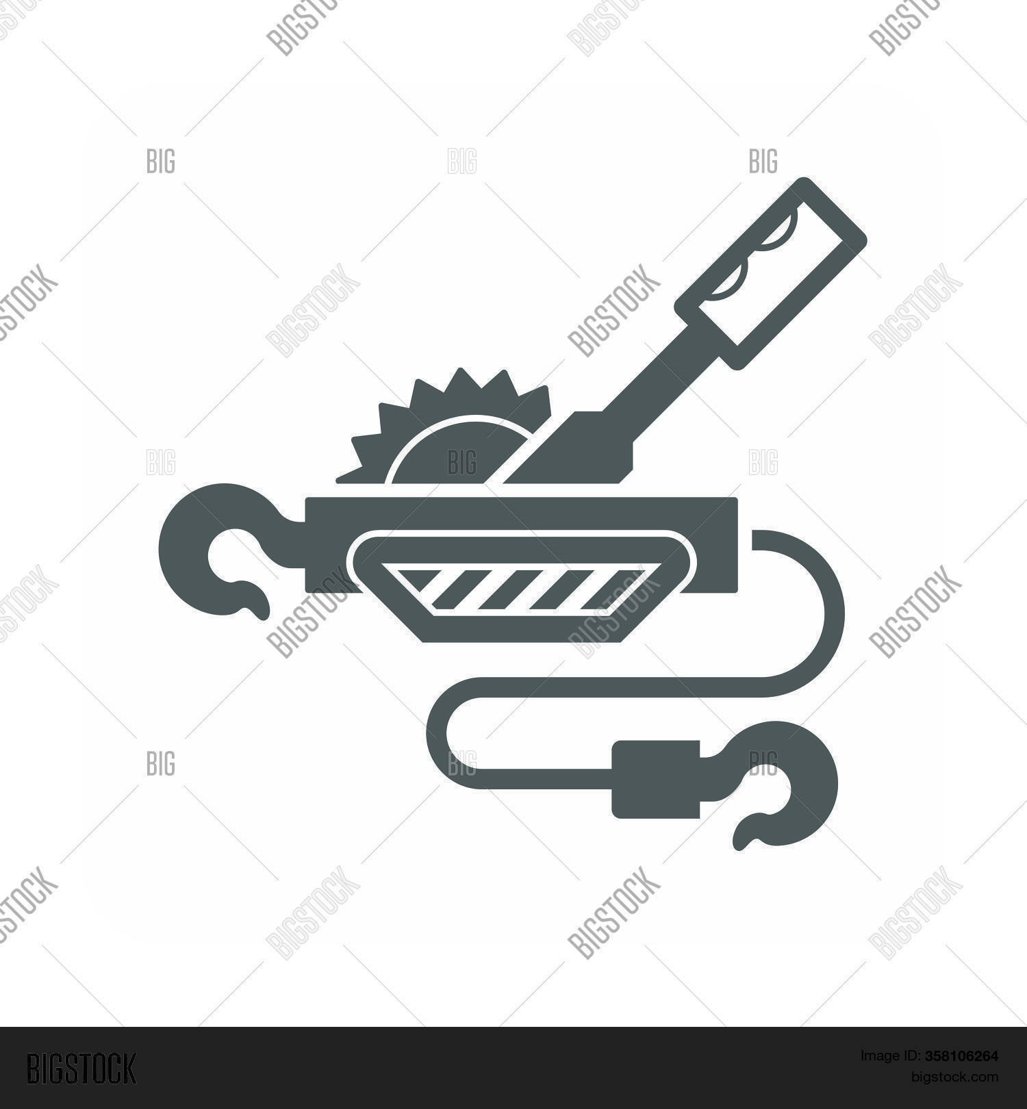 Winch Vector Icon Vector & Photo (Free Trial) | Bigstock