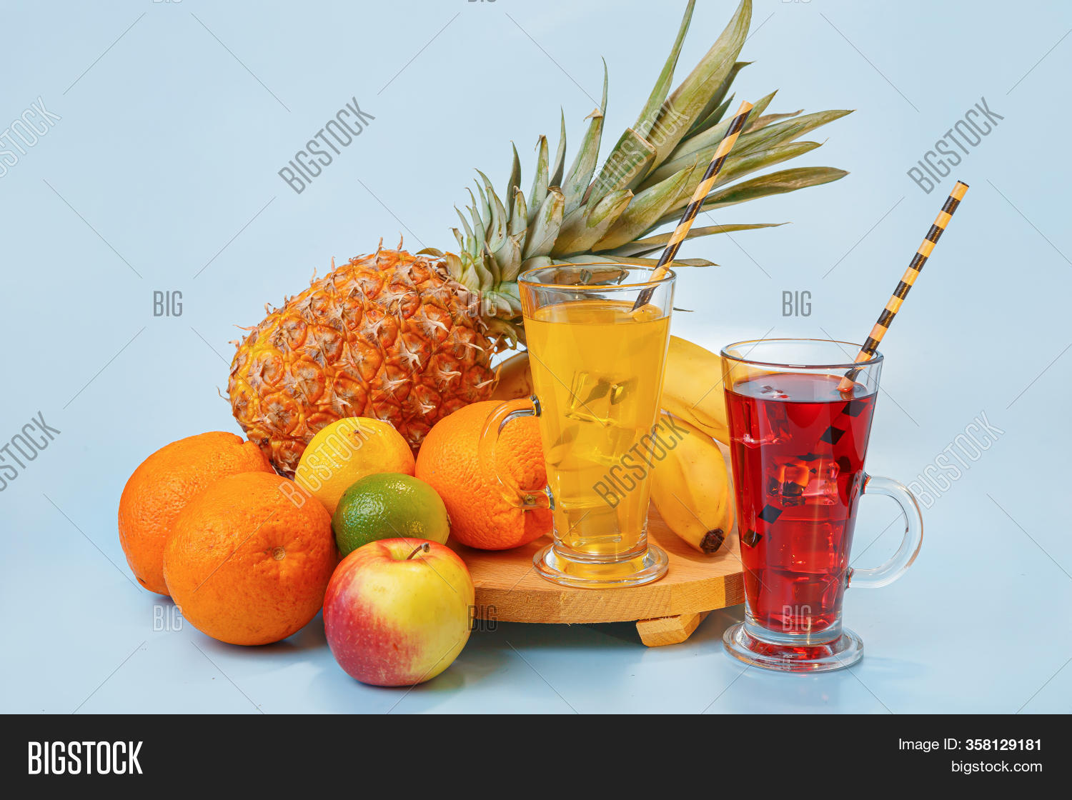 Fresh Multifruit Juice Image & Photo (Free Trial) | Bigstock