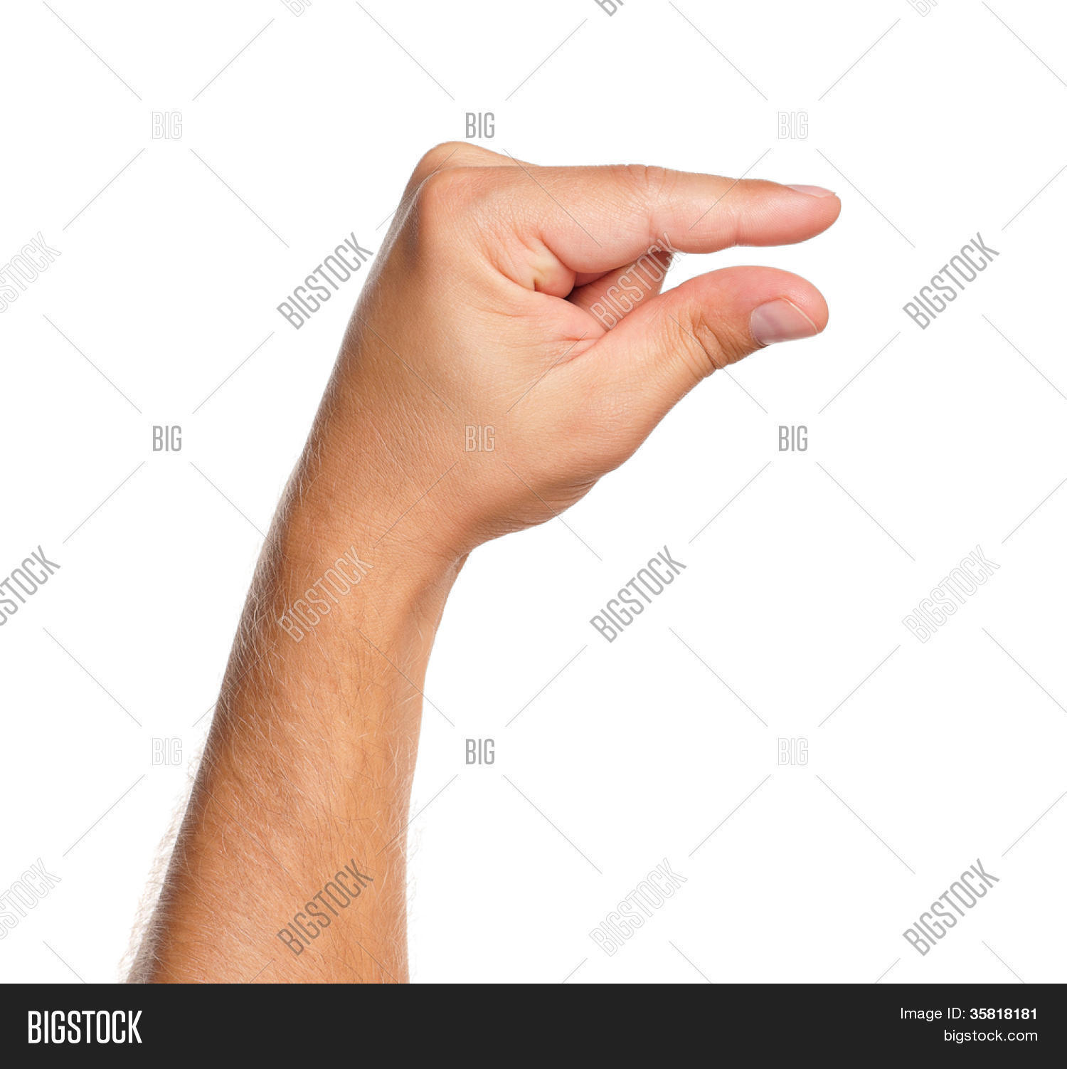 Man Hand Sign Isolated Image & Photo (Free Trial) | Bigstock