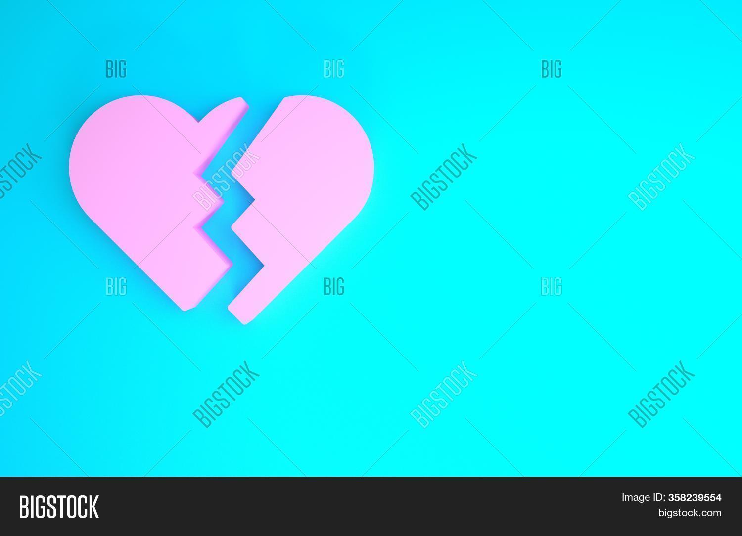 Pink Broken Heart Image & Photo (Free Trial) | Bigstock