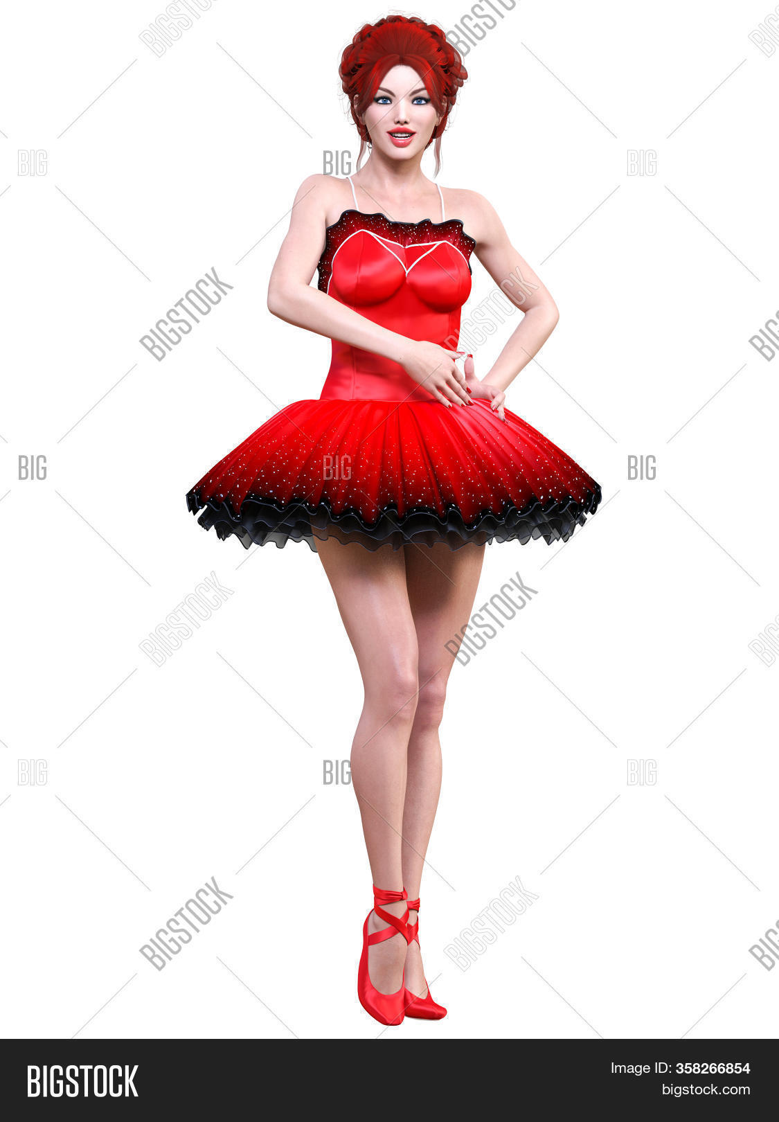 Dancing Ballerina.red Image & Photo (Free Trial) | Bigstock