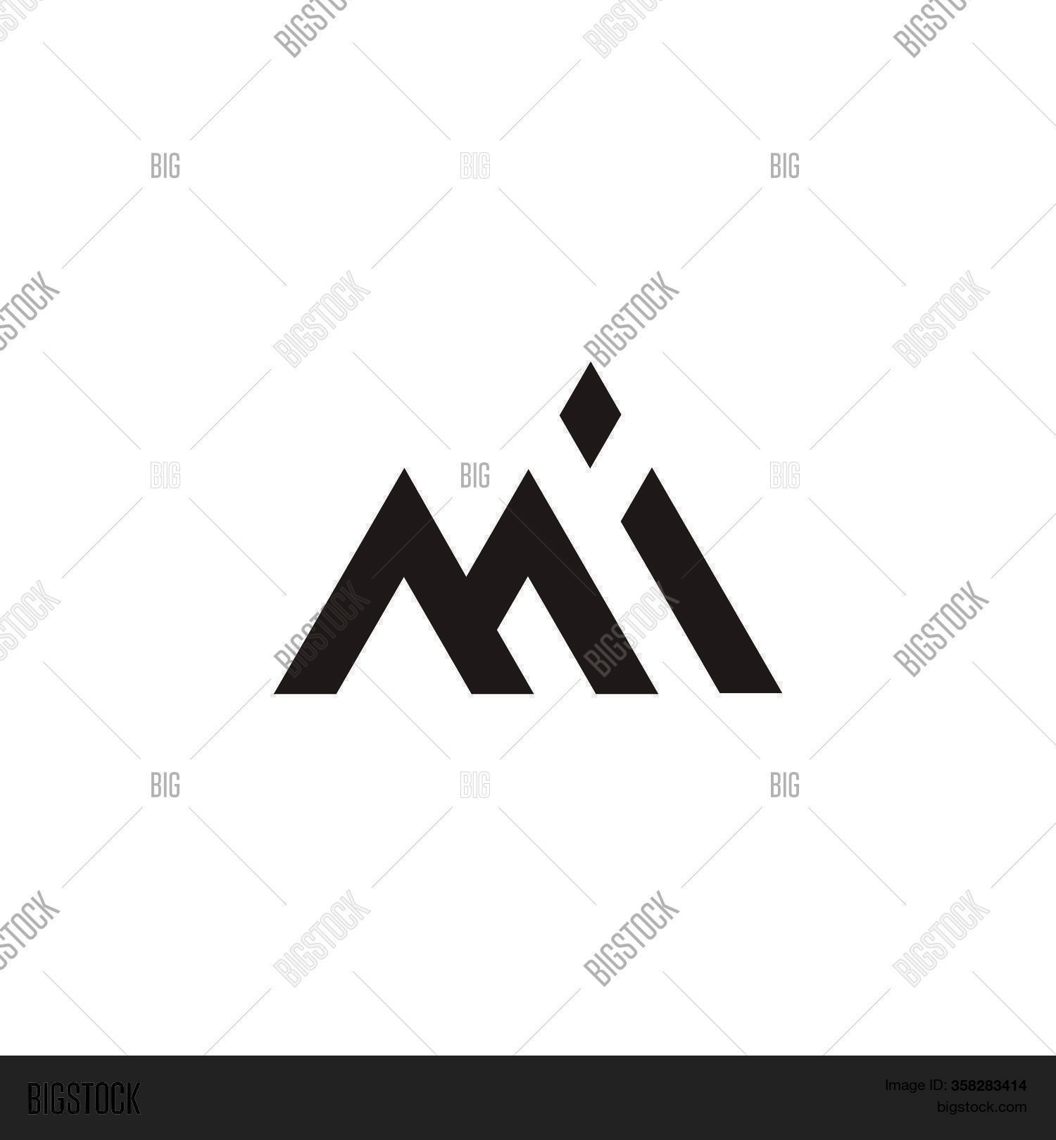 Letter Mi Simple Vector & Photo (Free Trial) | Bigstock