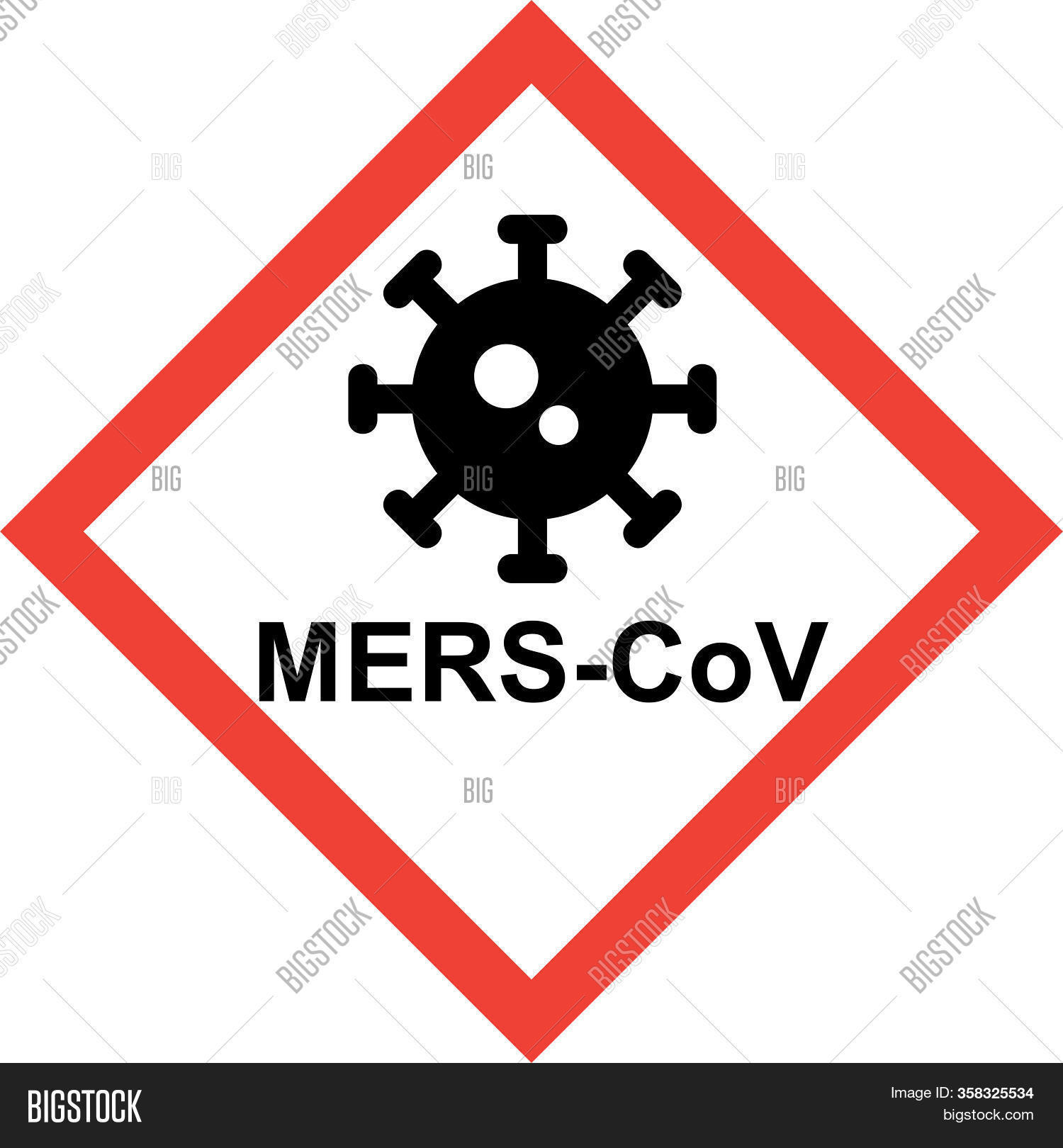 Red Hazard Sign Virus Image & Photo (Free Trial) | Bigstock