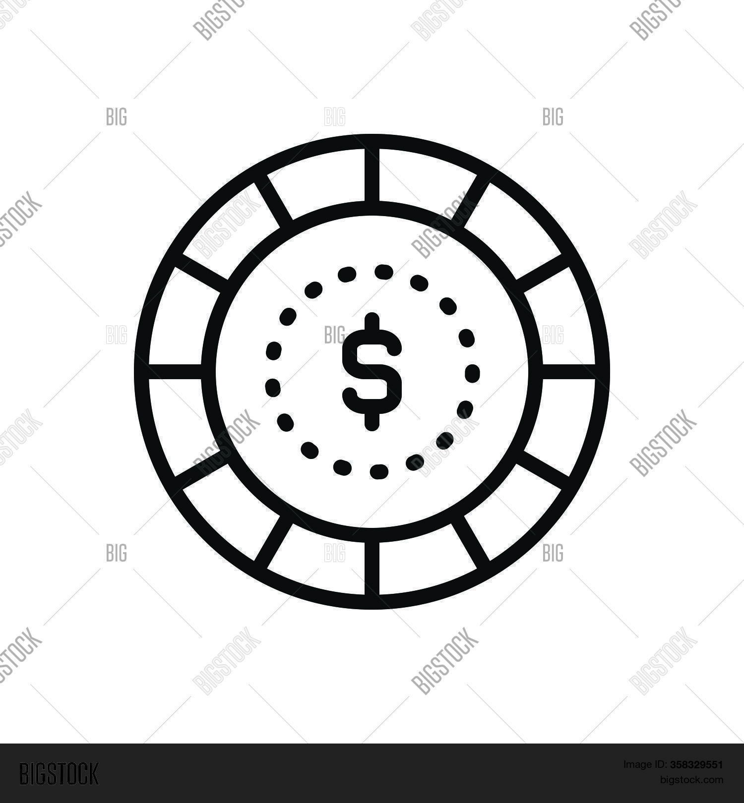 Black Line Icon Bet Vector & Photo (Free Trial) | Bigstock