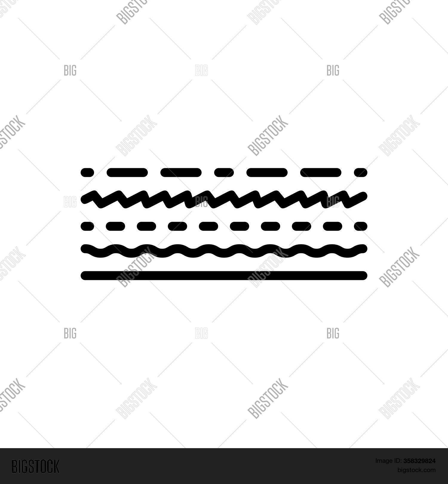 Black Line Icon Line Vector & Photo (Free Trial) | Bigstock