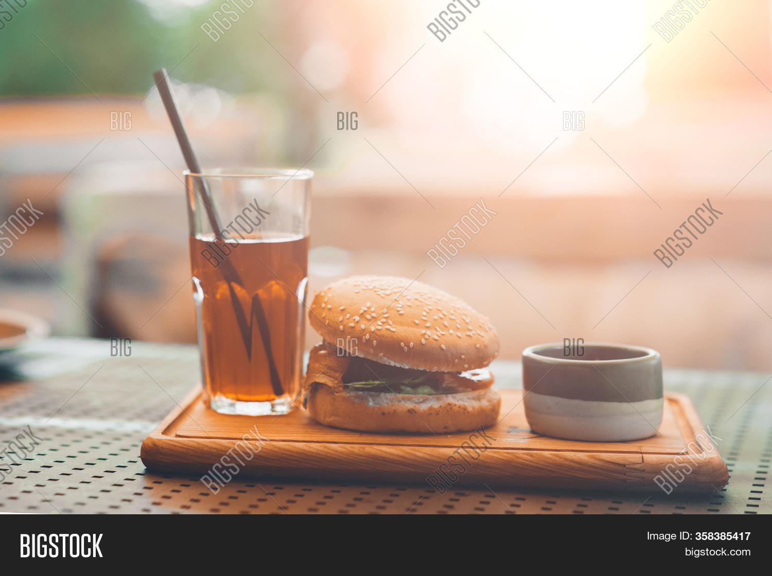 Cheeseburger On Table Image & Photo (Free Trial) | Bigstock