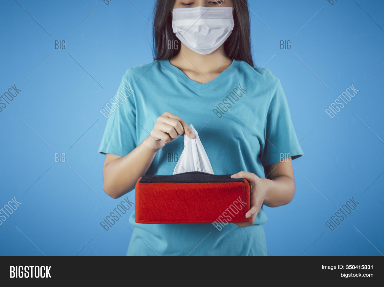 Woman Picking Tissue Image & Photo (Free Trial) | Bigstock