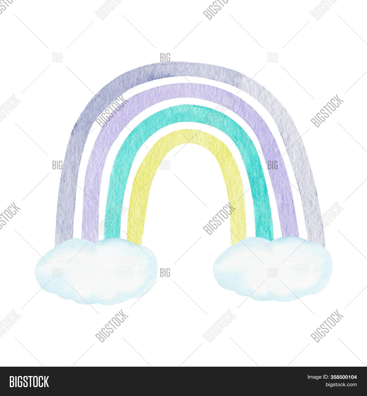 Watercolor Rainbow Image & Photo (Free Trial) | Bigstock