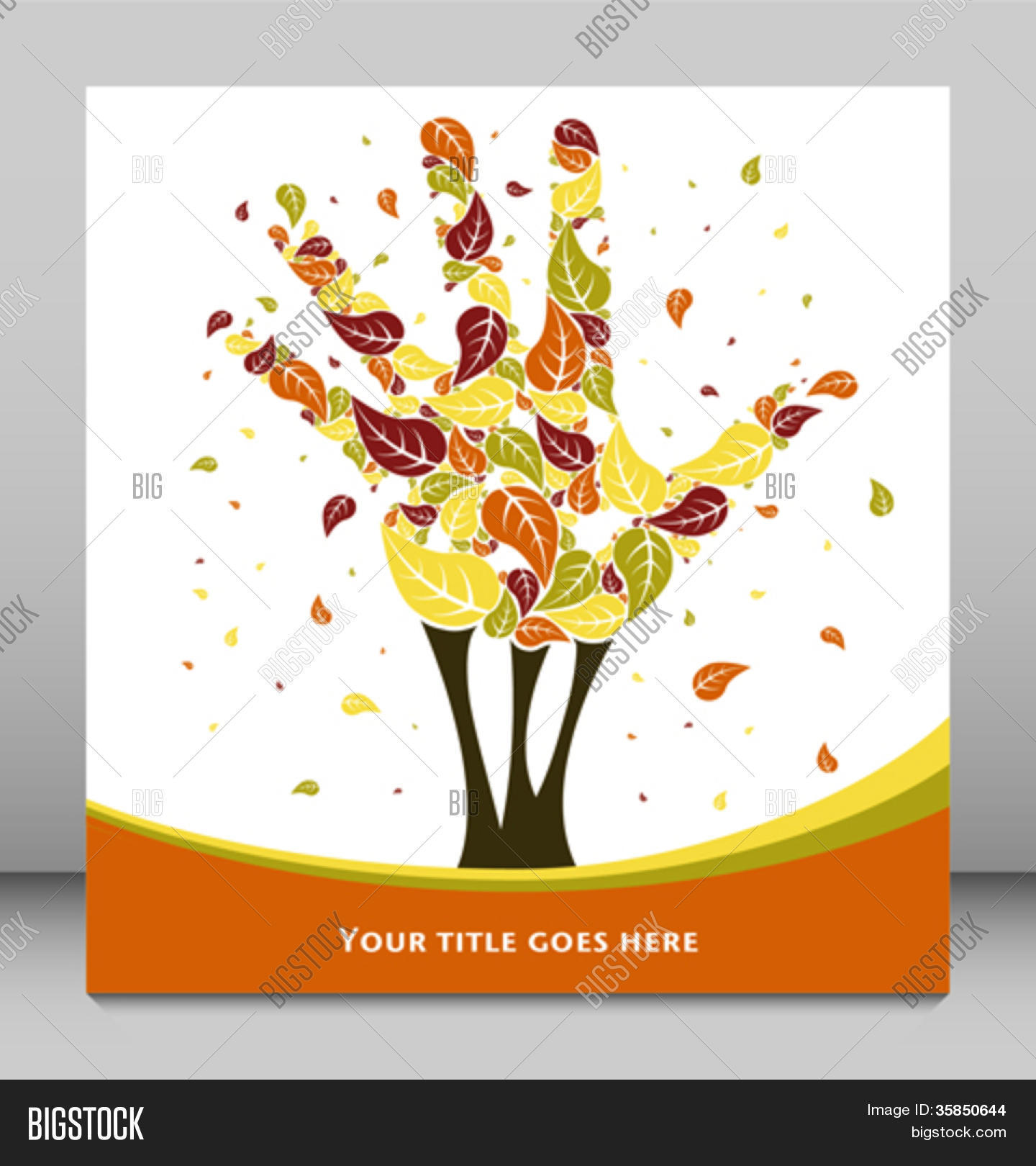 Leaves Falling Hand Vector & Photo (Free Trial) | Bigstock