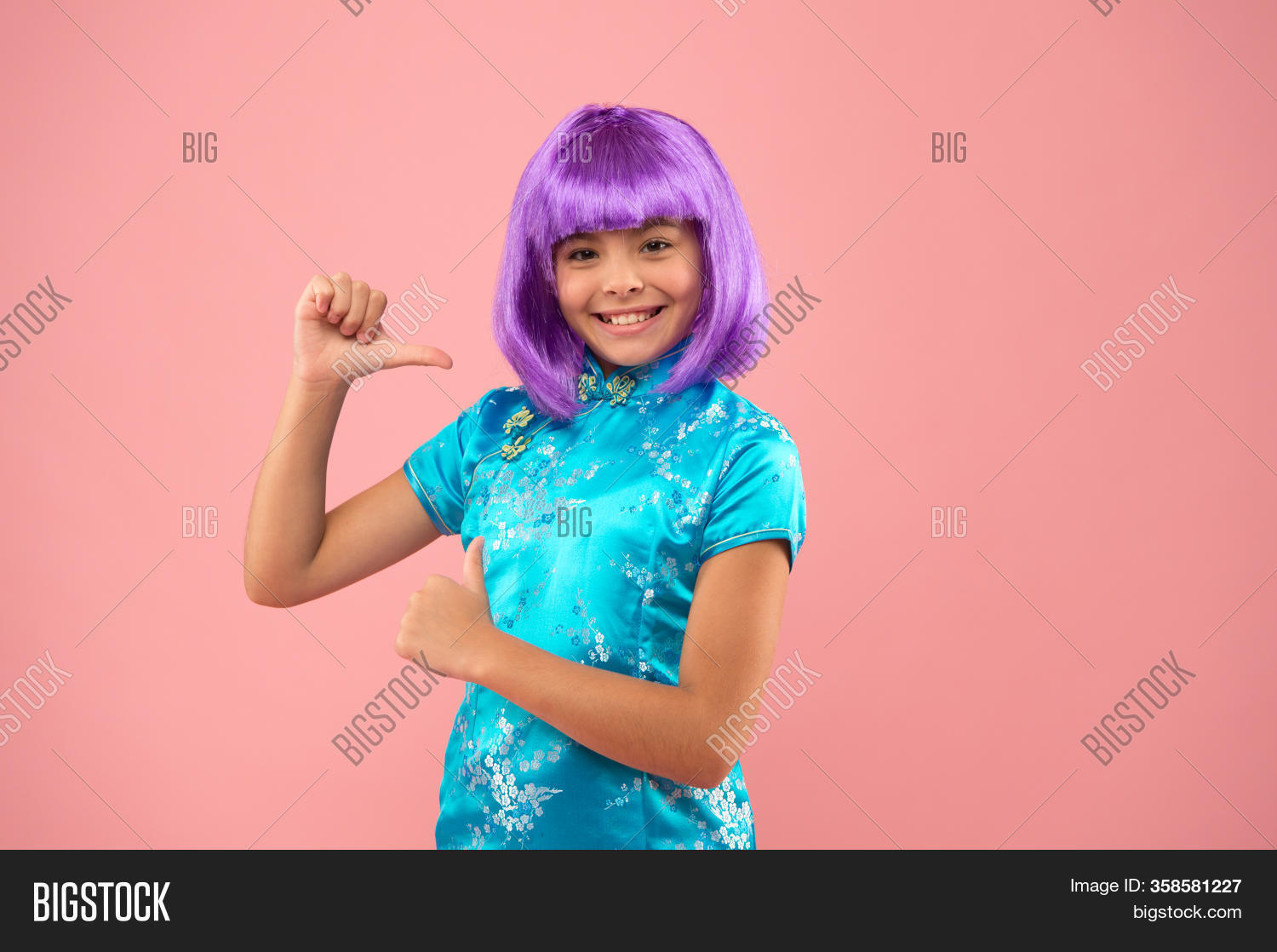 Asian Girl Pointing Image & Photo (Free Trial) | Bigstock