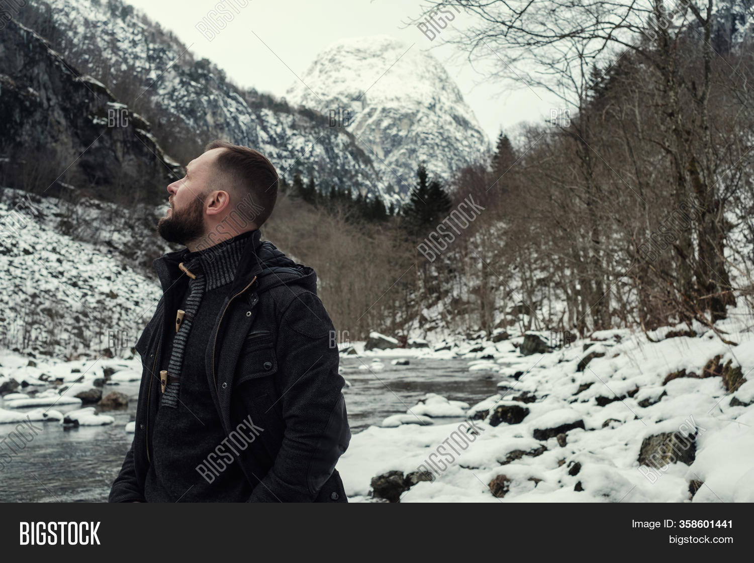 Man Against River Image & Photo (Free Trial) | Bigstock