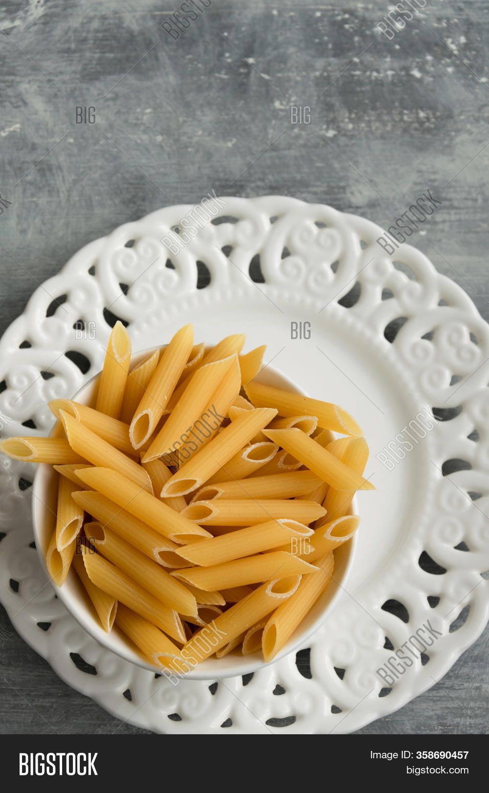 Dry Penne Pasta On Image & Photo (Free Trial) | Bigstock